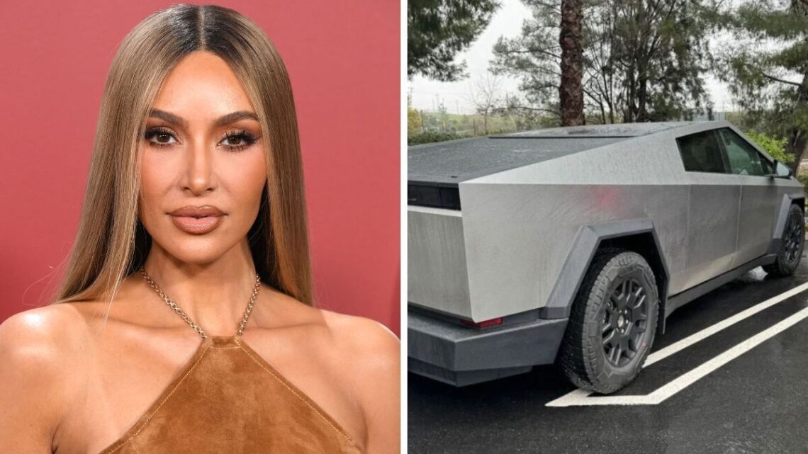 Kim Kardashian Switches to Tesla Cybertruck, Shows off on Instagram ...