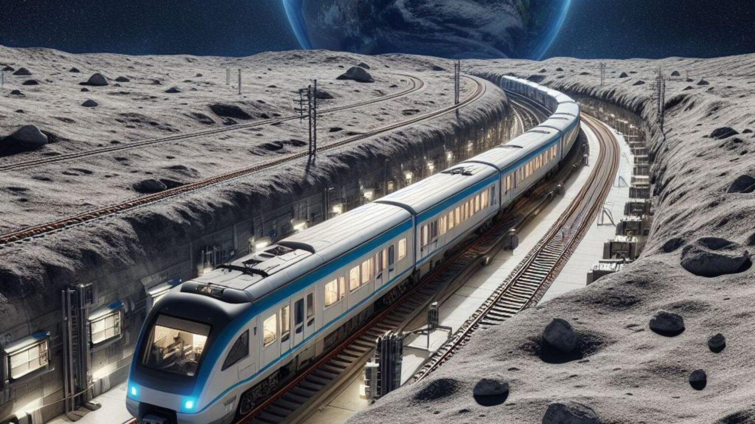 NASA Unveils Futuristic Mission with Moon Rail Tracks & Martian Transit ...