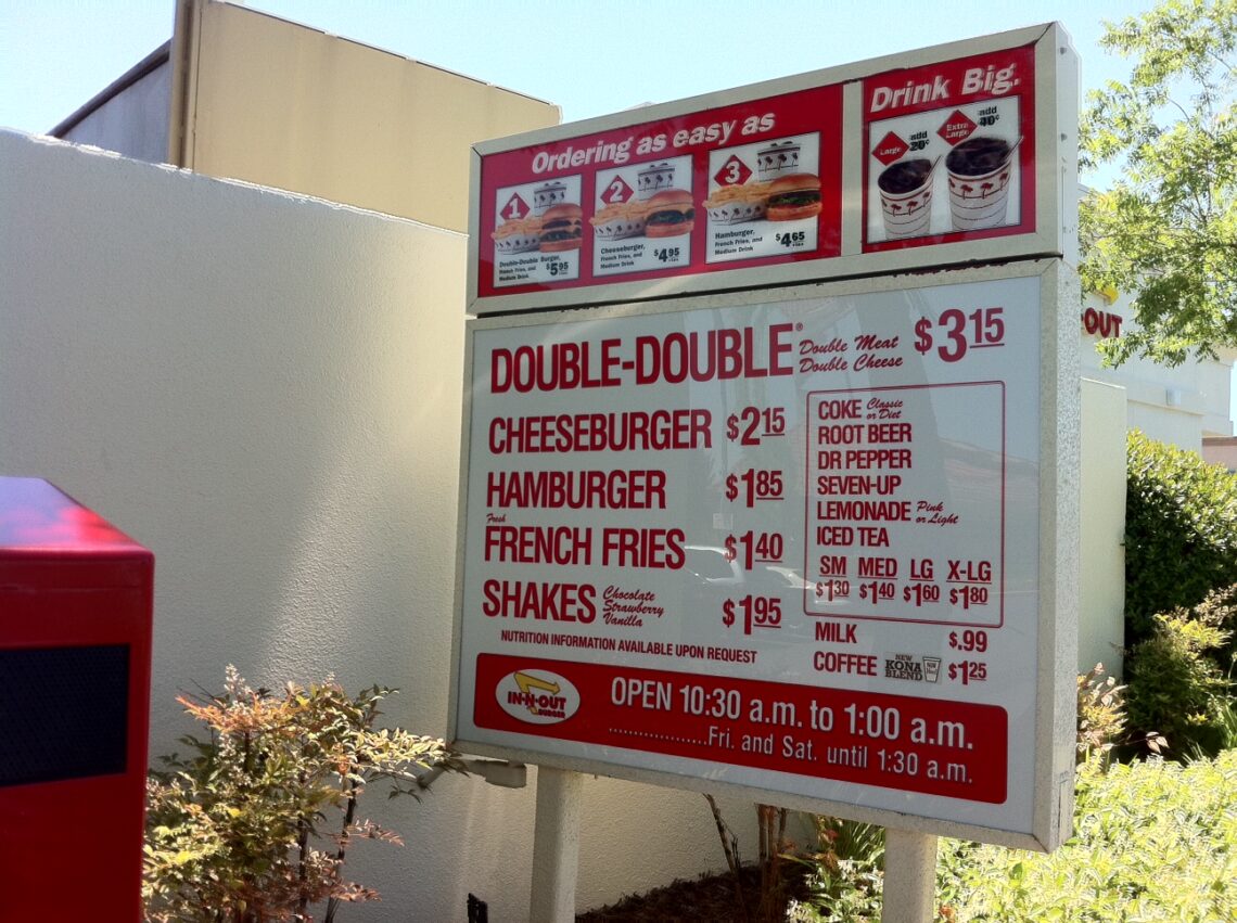 In-N-Out Prices Rise Amid California's New $20 Minimum Wage, Reflecting ...